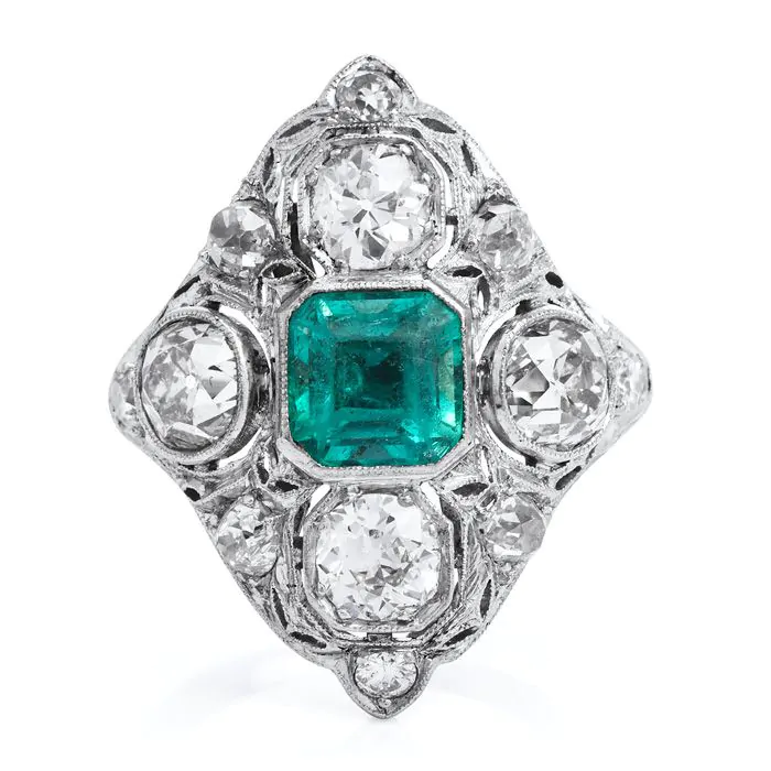 Art deco cocktail ring store