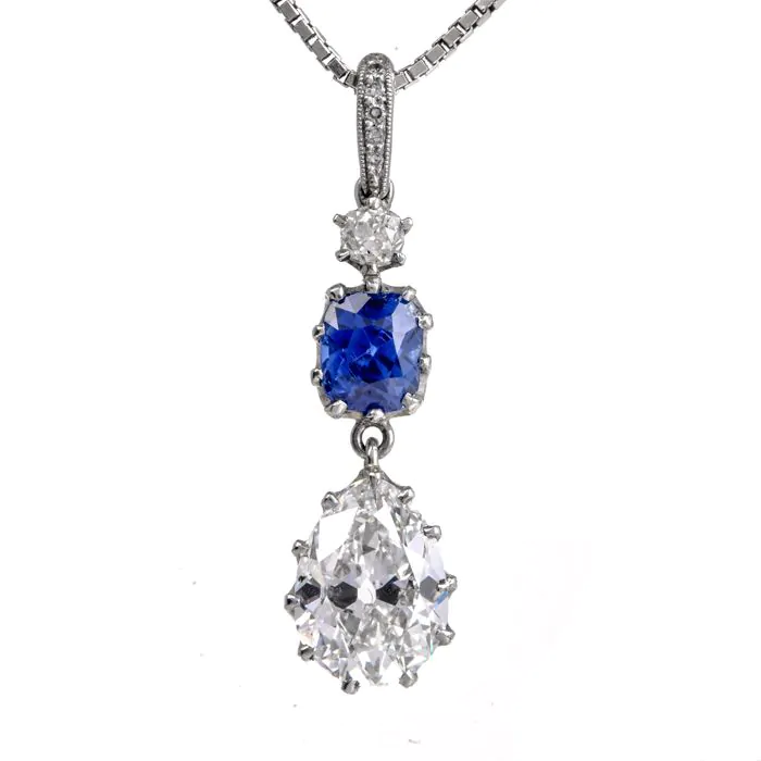 Sapphire tiffany necklace store